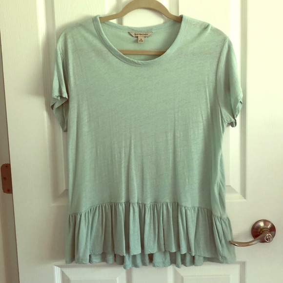 Calvin Klein | Tops | Ruffled Bottom Top | Poshmark